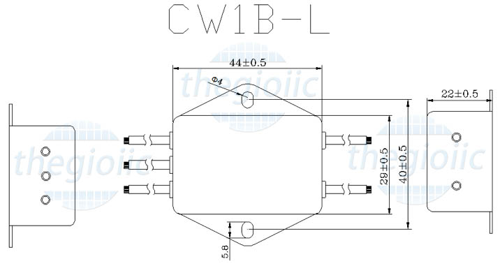 CW1B-3A-L Bộ Lọc Nguồn 1 Pha 3A 115/250V
