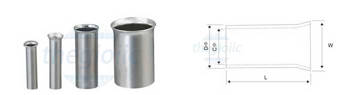 EN2508 Đầu Cos Trần Nối Dây 2.5mm2 Dài 8mm