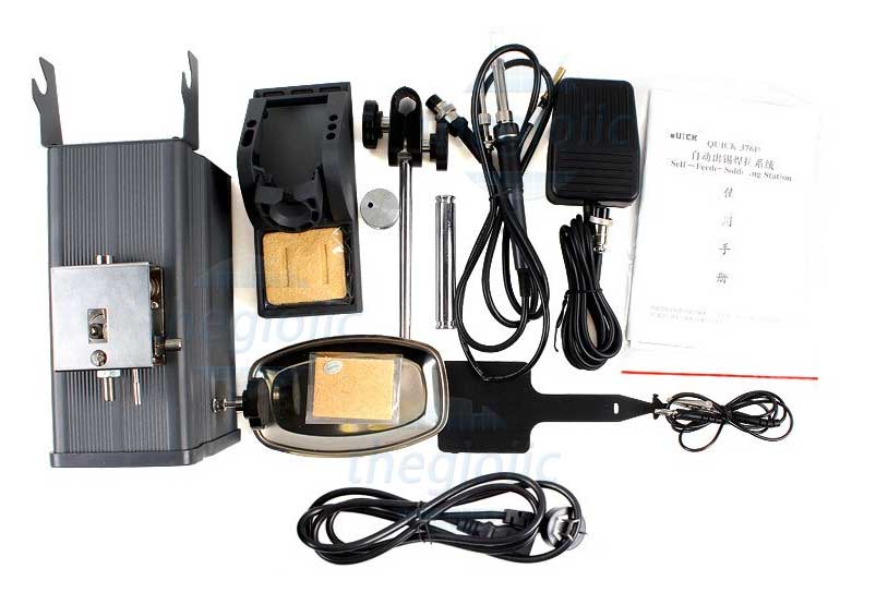 Quick 376D Máy Hàn Trạm Nạp Tự Động Dây Chì 90W, 220VAC, 50-600°C