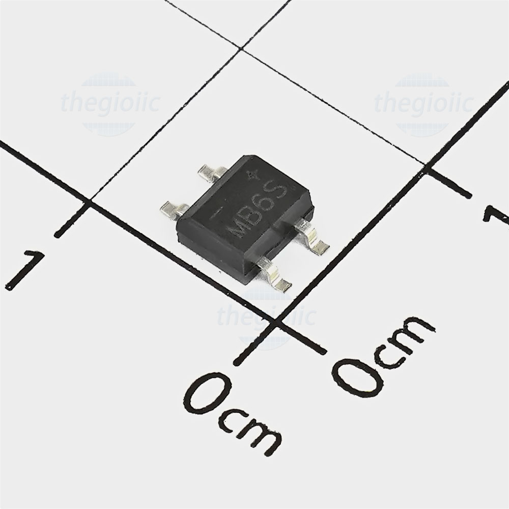 MB6S Diode Cầu Chỉnh Lưu 600V 0.5A