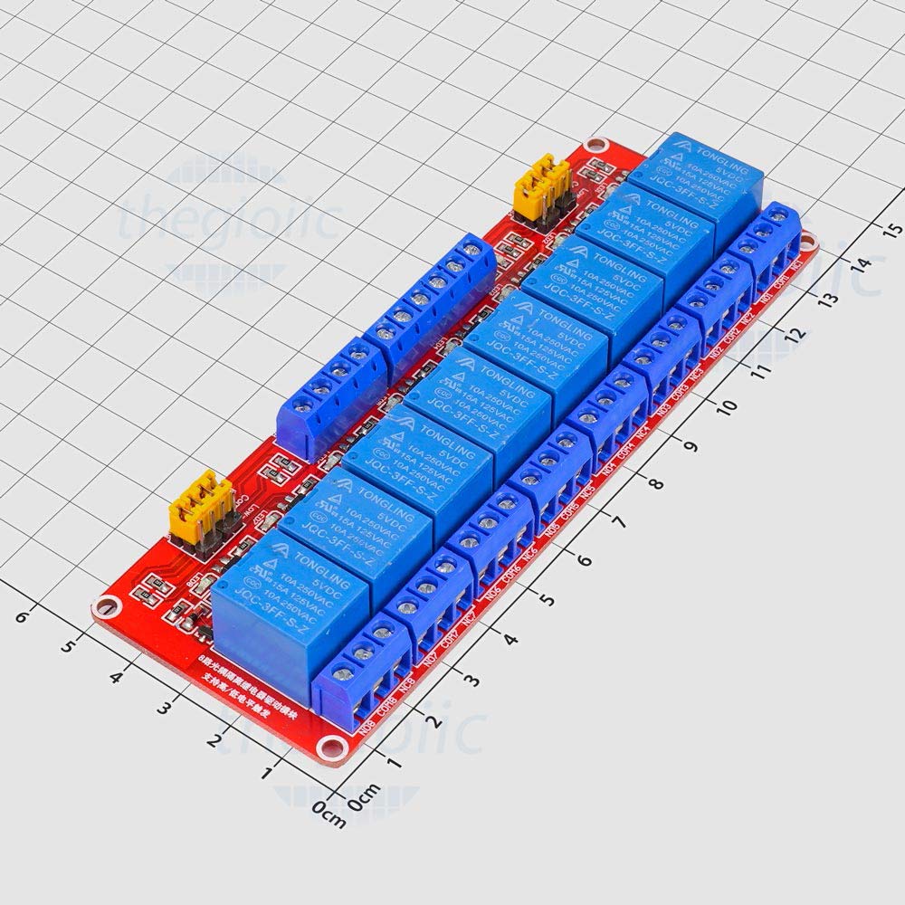 Module 8 Relay 5V Kích Mức Cao/Thấp