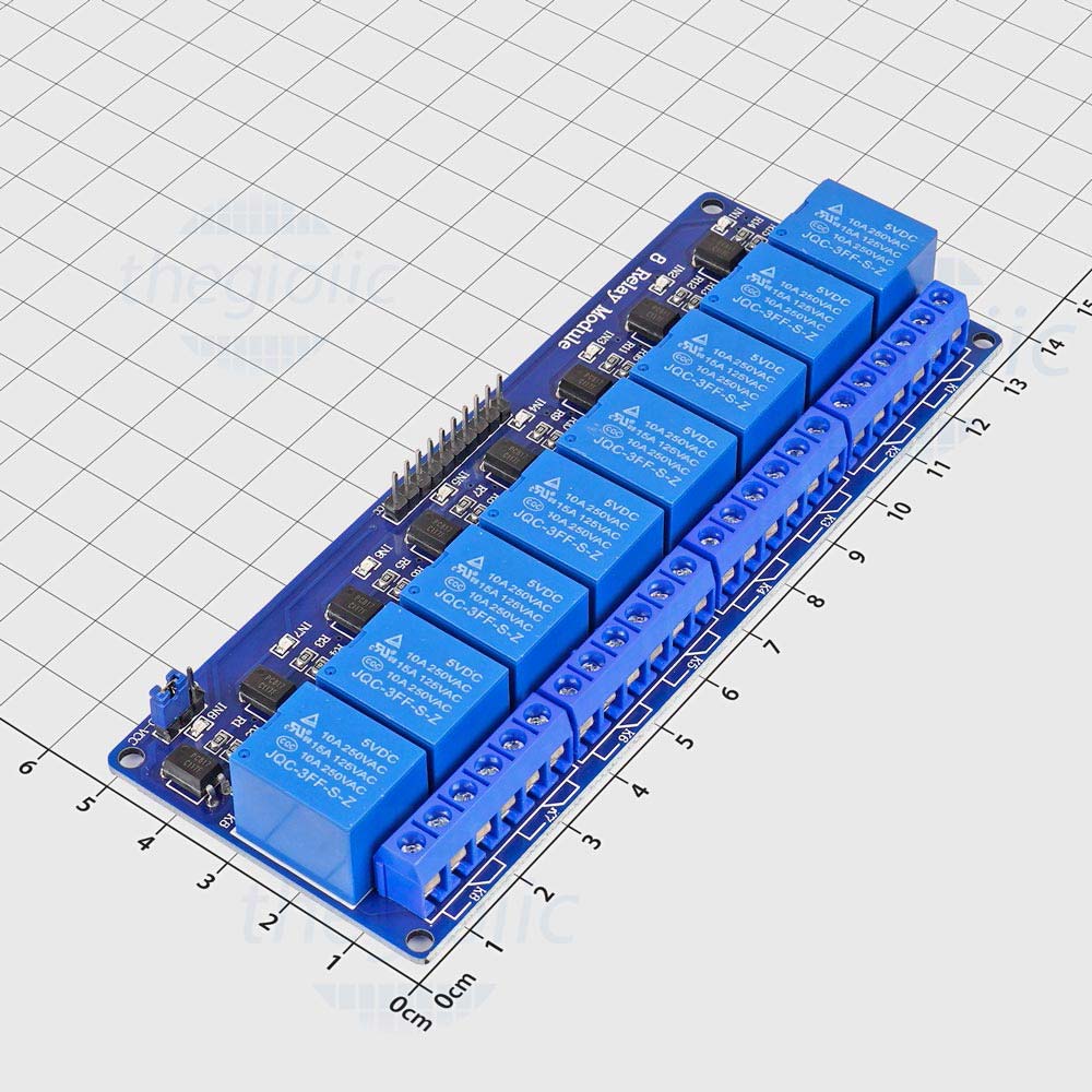 Module 8 Relay 5V Kích Mức Thấp Có Opto Cách Ly