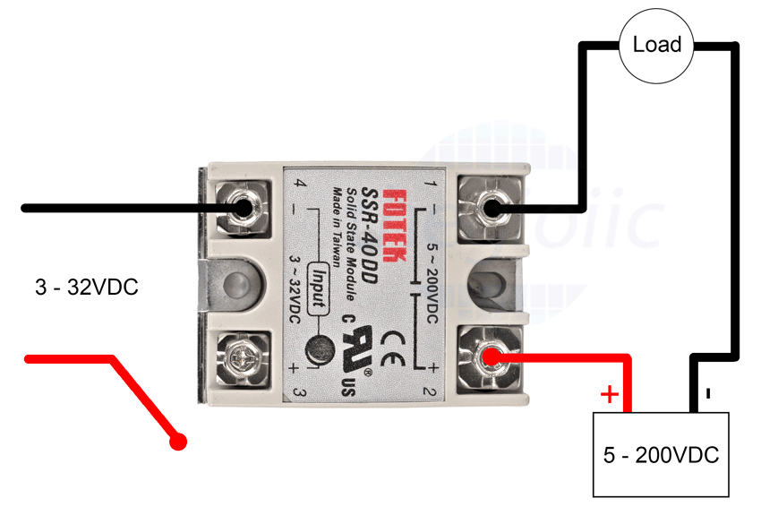 Fotek SSR-60DD Rơ Le Bán Dẫn 60A 5-60VDC