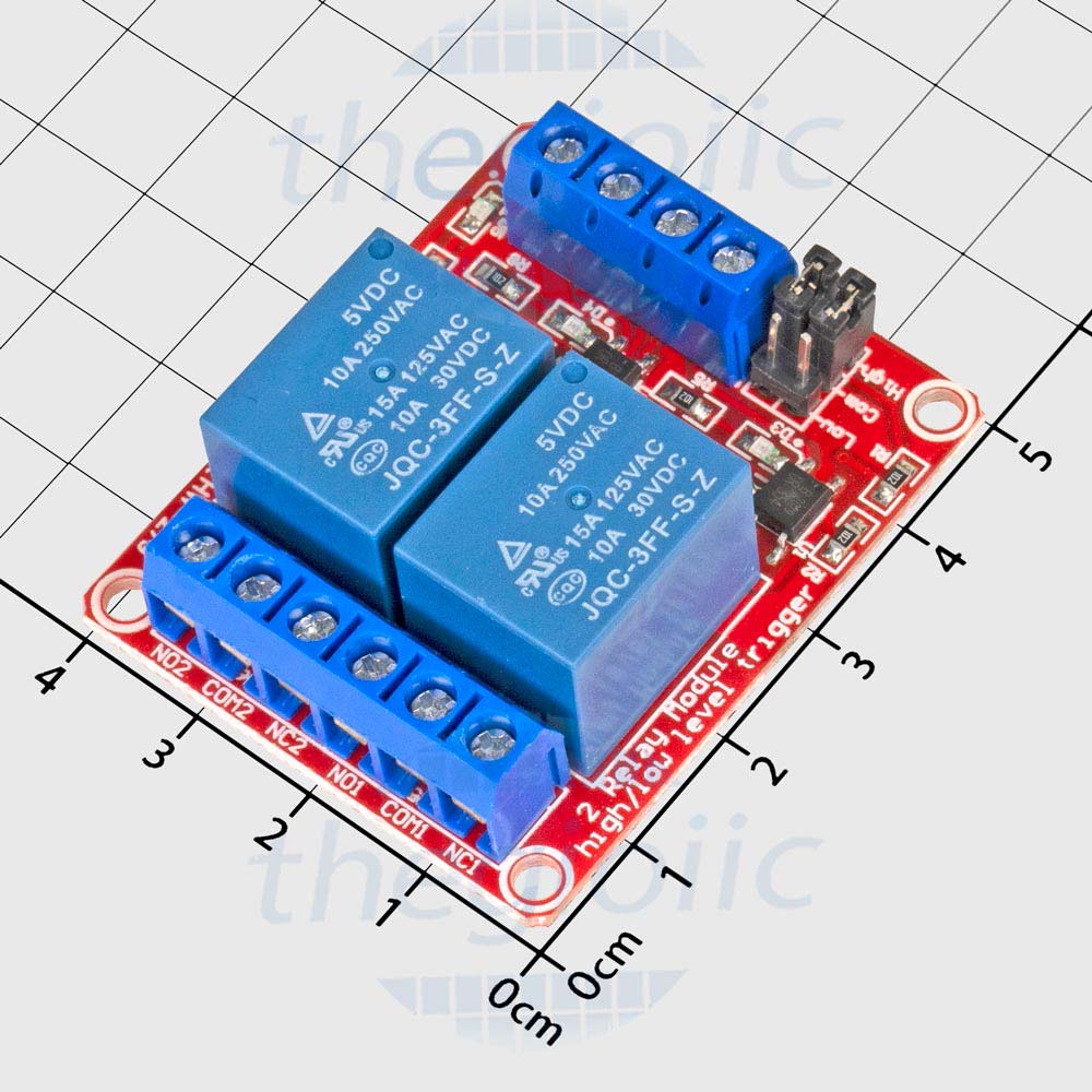 Module 2 Relay 5V Kích Mức Cao/Thấp