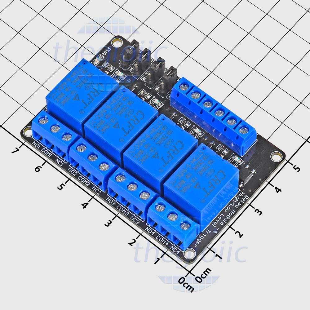 Module 4 Relay CRFT 5V Kích Mức Cao/Thấp