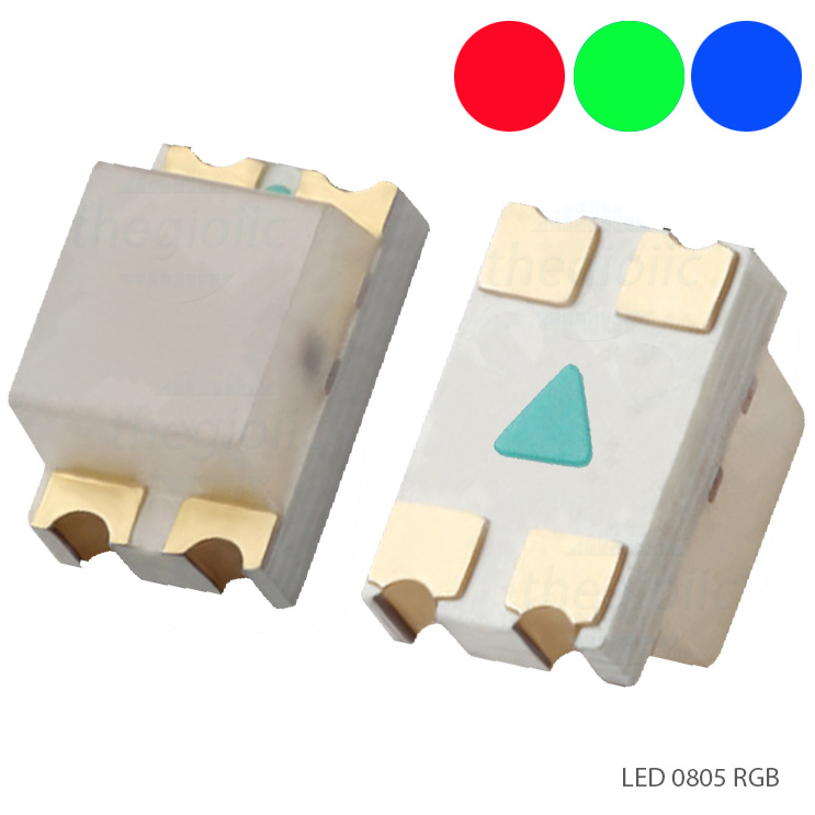 LED RGB 0805 Dán SMD Trong Suốt