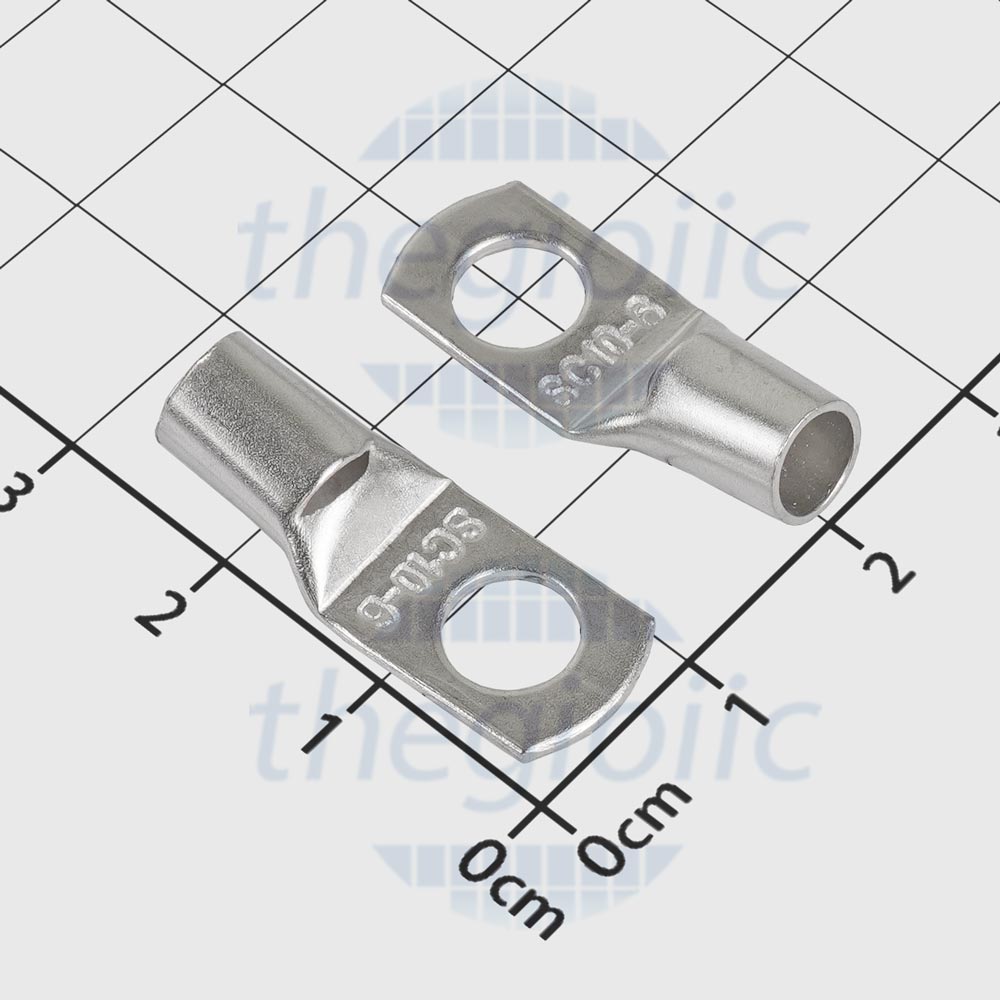 SC10-6 Đầu Cos Trần Bằng Đồng Mạ Thiếc Cỡ Dây 10mm2 Vít M6