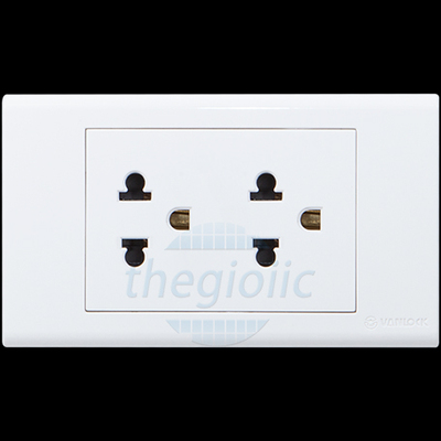 Ổ Cắm Đôi 3 Chấu 16A Sino S18UE2