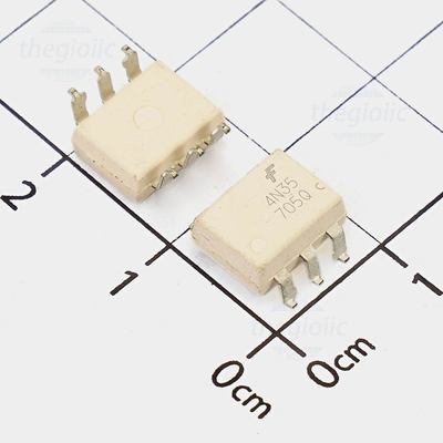 4N35SM Optoisolator Transistor With Base Output 4170Vrms 1 Channel, 6-SMD