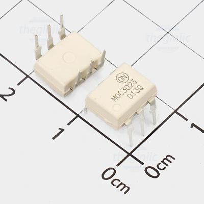 MOC3023M Optoisolator Triac Output 4170Vrms 1 Channel, 6-DIP