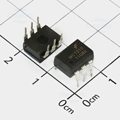 MCT210 Optoisolator Transistor With Base Output 5300Vrms 1 Channel, 6-DIP