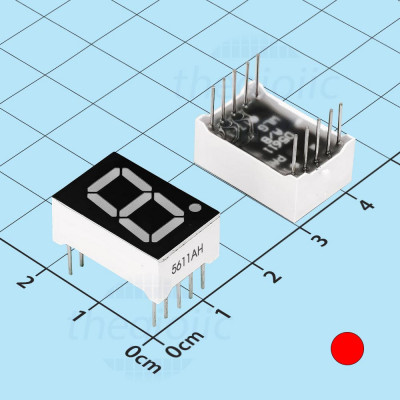 5611AH LED 7 Đoạn 0.56inch Đỏ 1 Số Âm Chung V1