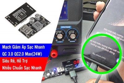 Mạch giảm áp sạc nhanh QC3.0 QC2.0