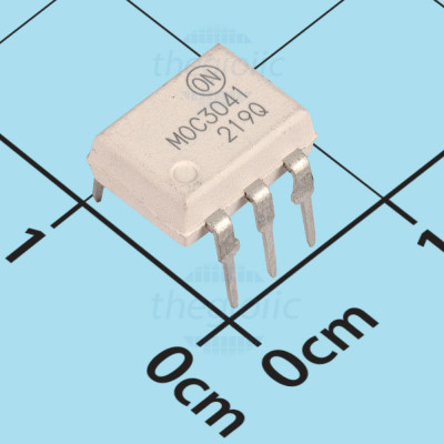 MOC3041M Optoisolator Triac Output 4170Vrms 1 Channel, 6-DIP
