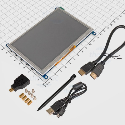LCD (G) 5inch HDMI 800x480 IPS Cảm Ứng Điện Trở Cho Raspberry Pi, SKU ...