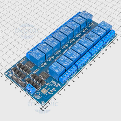 Module 16 Relay 5V Kích Mức Thấp Có Opto Cách Ly