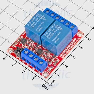 Module 2 Relay 5V Kích Mức Cao/Thấp