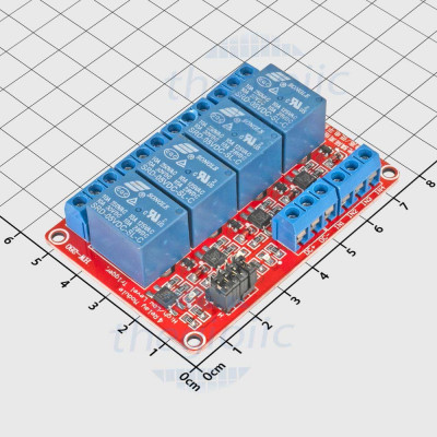 Module 4 Relay 5V Kích Mức Cao/Thấp