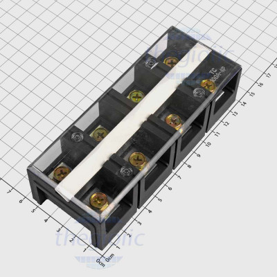 TC1004 Cầu Đấu Điện, Terminal Khối Tủ Điện 4 Cực 100A 600V Cỡ Dây 10-22mm2