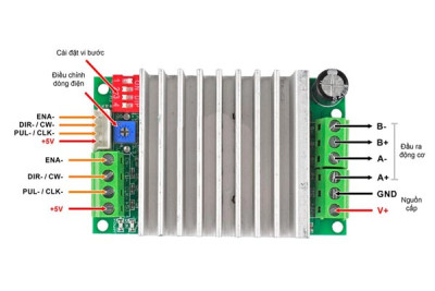 TB6600 Mạch Điều Khiển Động Cơ Bước 4.5A