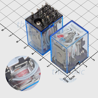 HH54P MY4NJ Rơ Le 220VAC 3A 4PDT 14 Chân