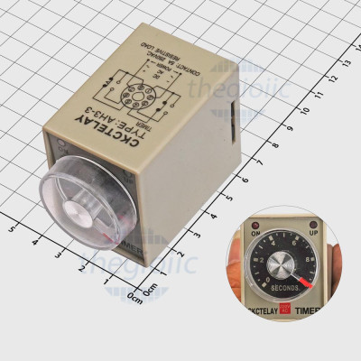 AH3-3-10S Rơ Le Thời Gian, Timer 10 Giây 220VAC 2NO 2NC