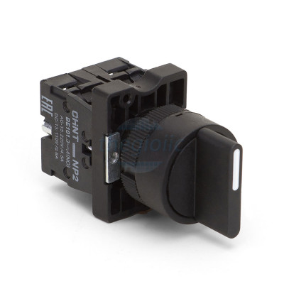 NP2-ED33 Công Tắc CHiNT Xoay Giữ 3 Vị Trí 2NO 4.5A 220V Cần Ngắn