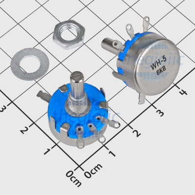 WH5-682 Biến Trở, Chiết Áp 6.8 KOhm 1W 5% 1 Vòng