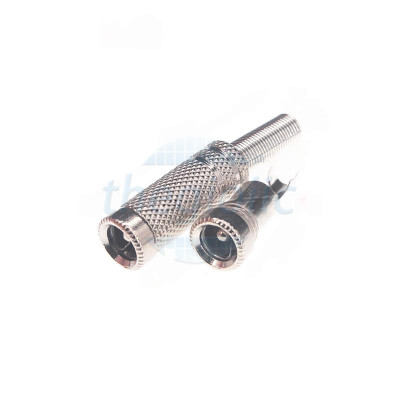 Jack Cắm Nguồn DC Cái 5525 Hàn Dây Kim 2.5mm Vỏ Kim Loại