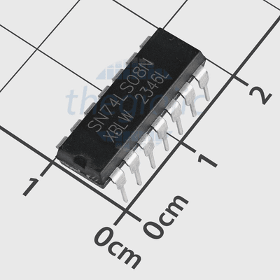 XBLW SN74LS08N IC Quad 2-Input AND Logic Gate, 14-DIP