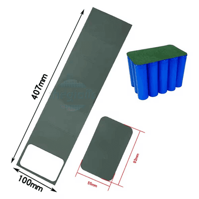 Tờ 7 Miếng Giấy Dán Cách Nhiệt, Cách Điện Cho 15 Cell Pin 18650 5S 3P