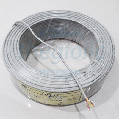 Dây Cáp Tín Hiệu Đồng 2 Lõi 28AWGx2C 0.12mm2 Vỏ PVC Màu Xám